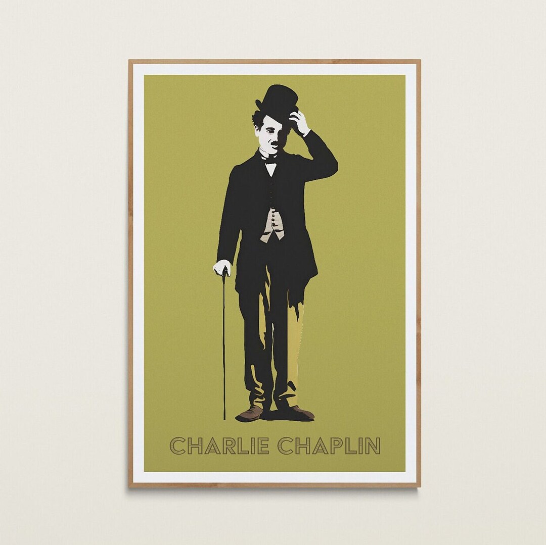 Charlie Chaplin Print Vintage Movie Wall Art Charlie Chaplin Poster ...