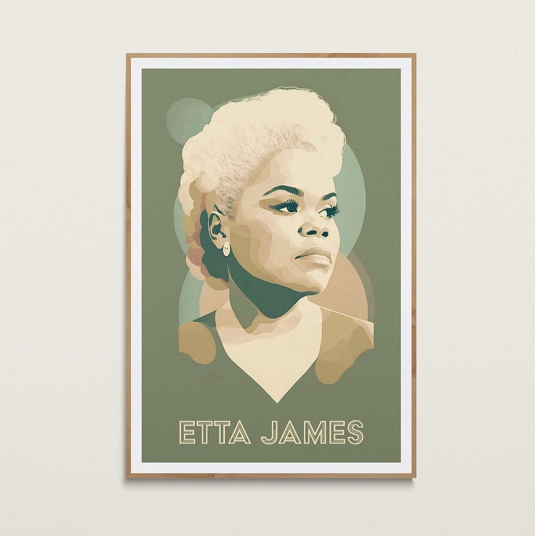 Etta James Art Print Music Wall Art Soul Singer Etta James Poster Music ...
