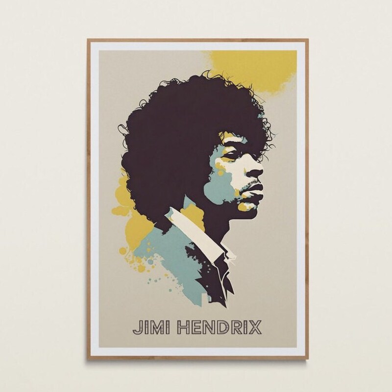 Jimi Hendrix Poster - Etsy