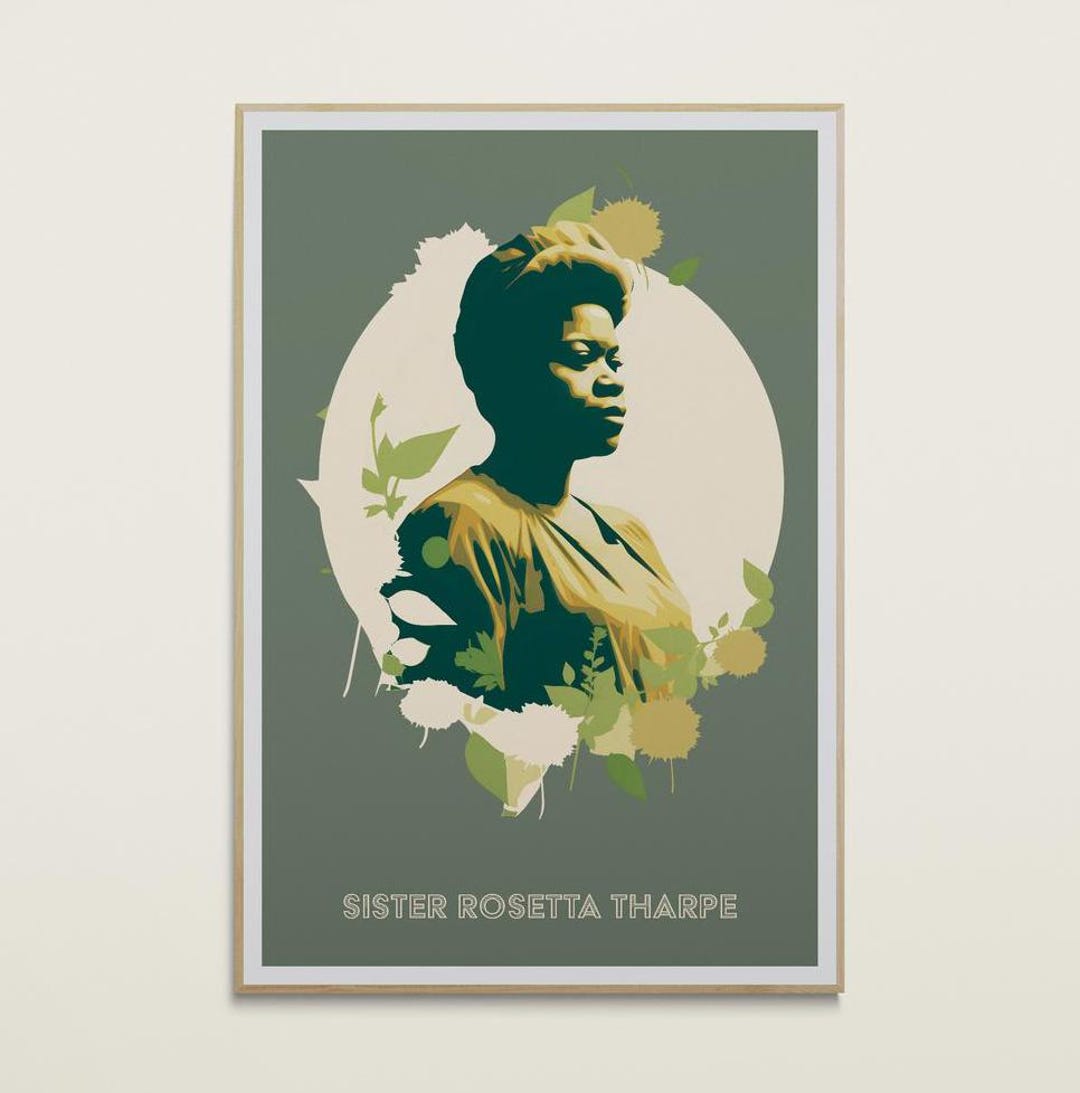 Sister Rosetta Tharpe Print Gospel Artist Print Gospel Music Sister ...