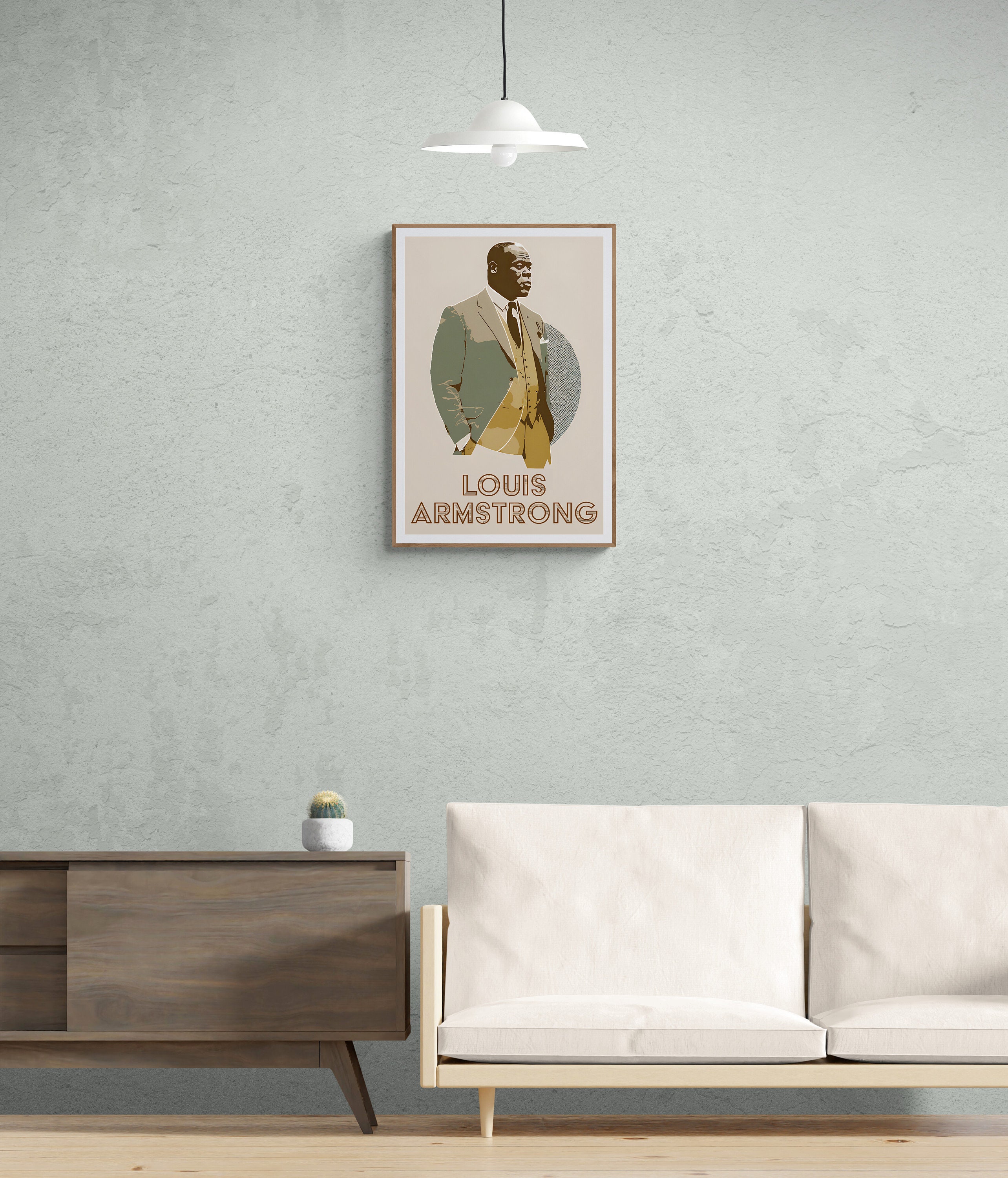 Louis Armstrong Art Print Vintage Wall Art Jazz Singer Art Retro Music ...