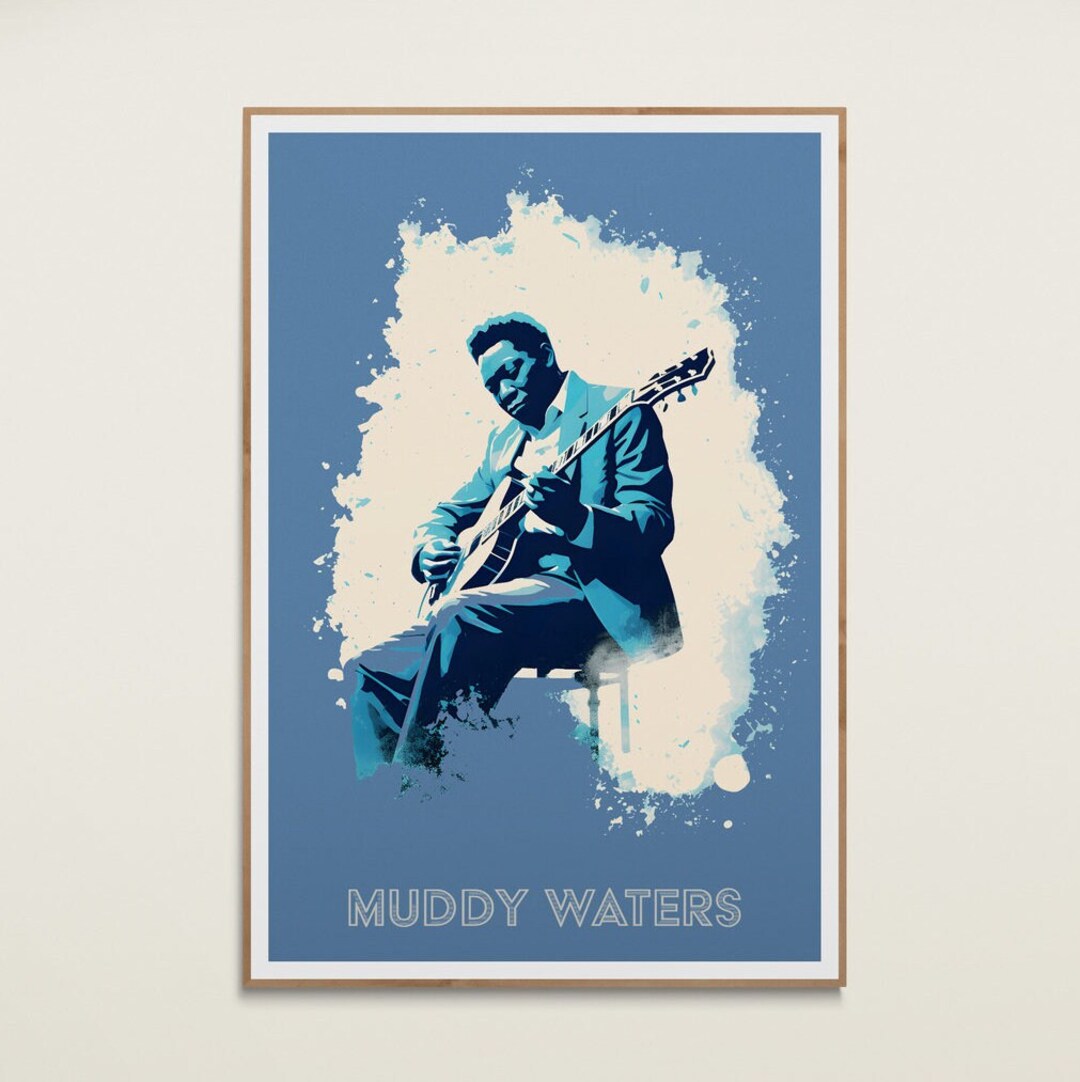 Muddy Waters Art Print Instant Download Blues Art Blues Singer Print ...