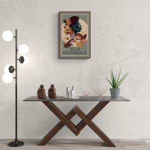 Ella Fitzgerald Art Print Vintage Wall Art Jazz Singer Print Retro ...