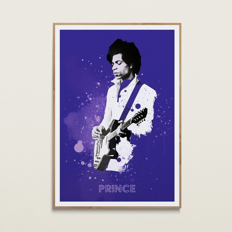 Prince Art Print Music Wall Art Pop Musician Prince Poster Music Icon ...