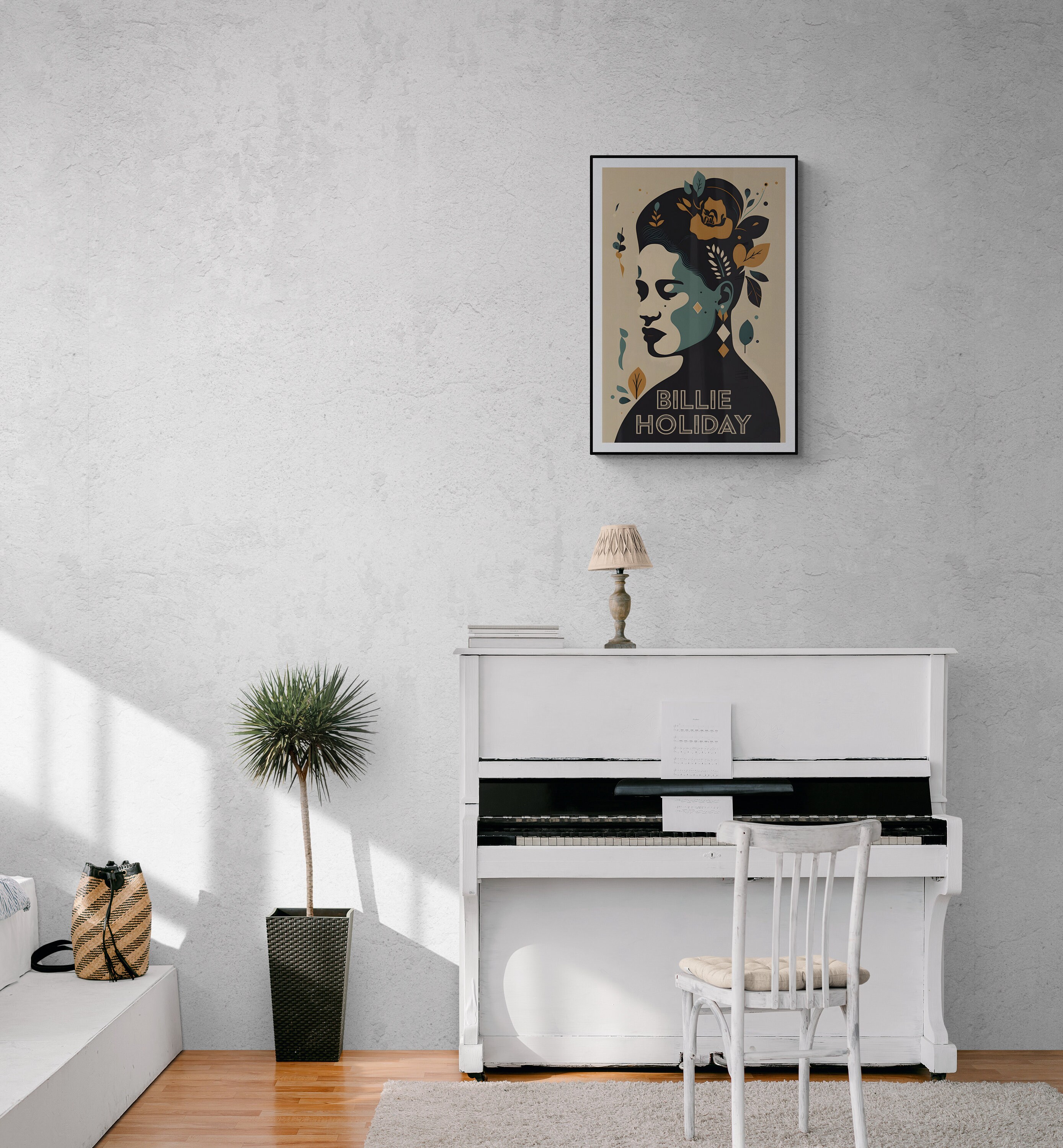 Billie Holiday Art Print Vintage Wall Art Jazz Singer Print Retro Music ...