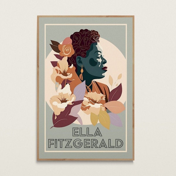 Ella Fitzgerald Music Poster, Art Print, Vintage Gig, Concert - Etsy