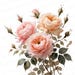 Rose Watercolor PNG Clipart | Romantic Floral Digital Art | Wedding ...