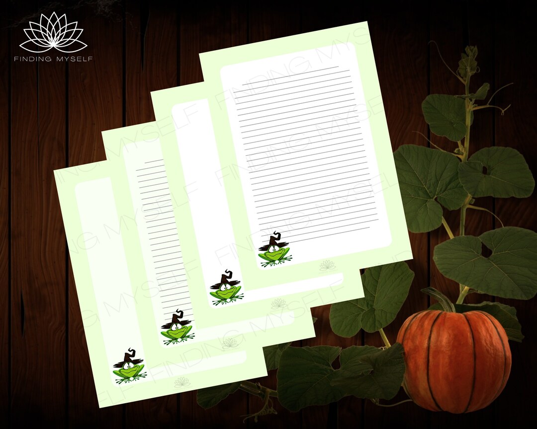 Halloween Printable Stationery Set Halloween Letter Writing - Etsy