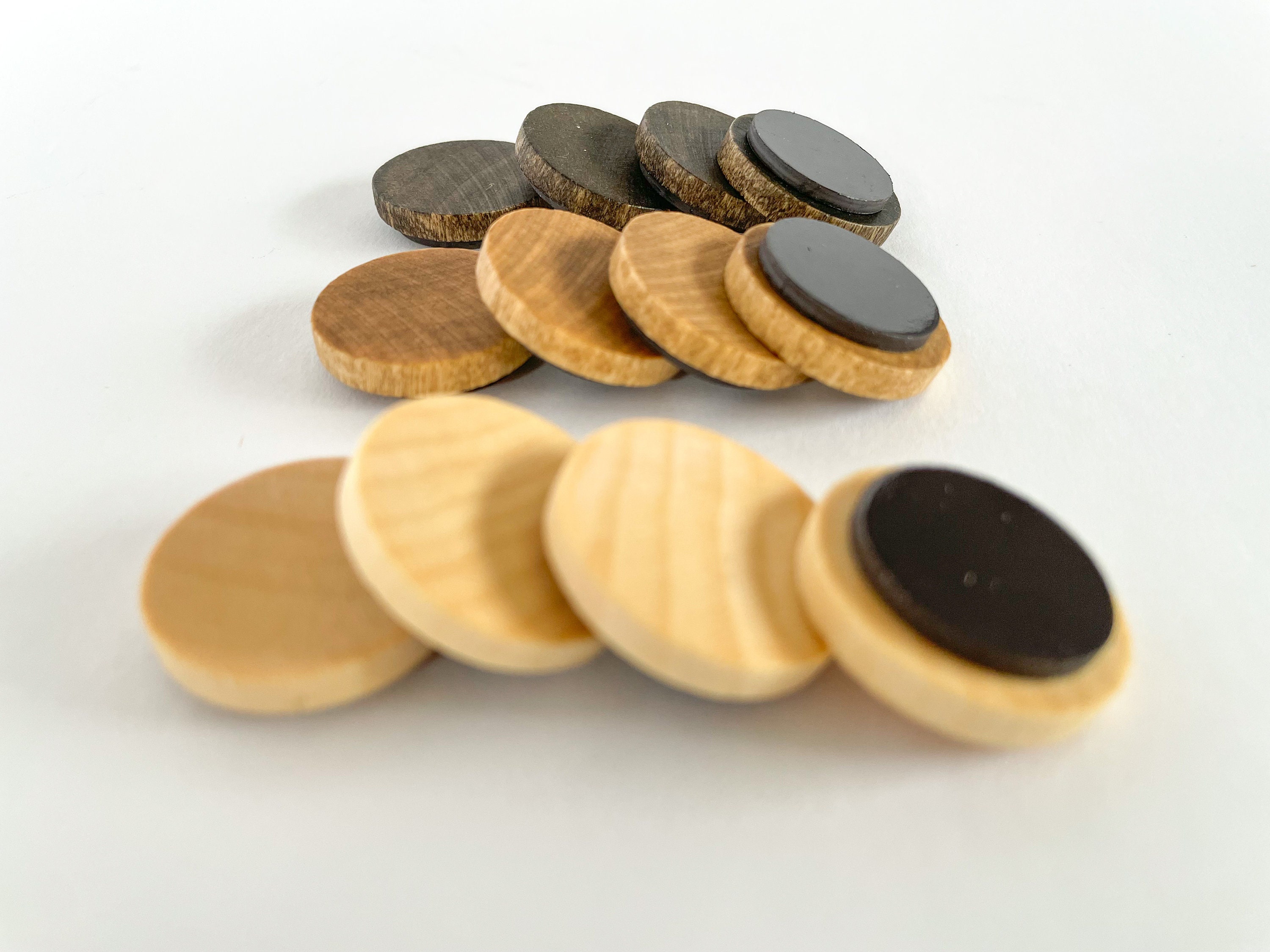 1 Inch (25.4mm) Round Wood Magnets; Natural and Eco-friendly Wooden ...