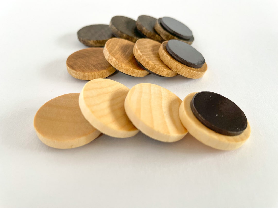 1 Inch (25.4mm) Round Wood Magnets; Natural and Eco-friendly Wooden ...