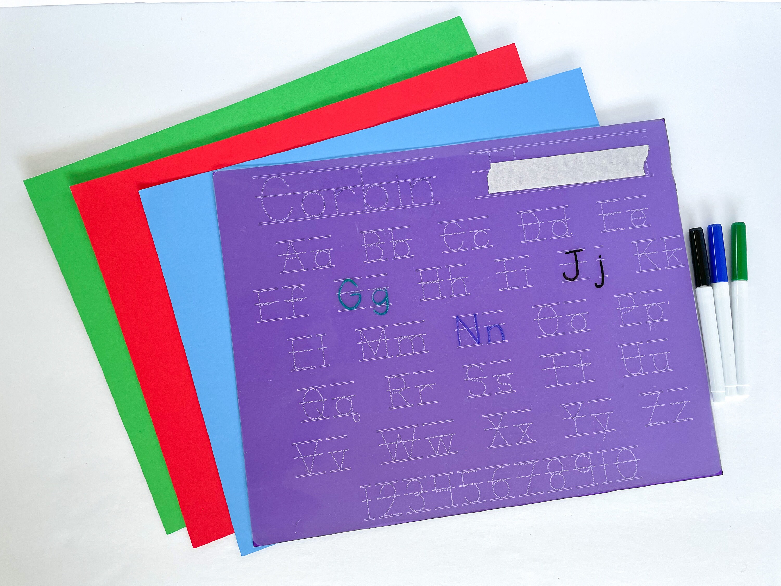 Customizable Alphabet Tracing Mat for Kids - Etsy