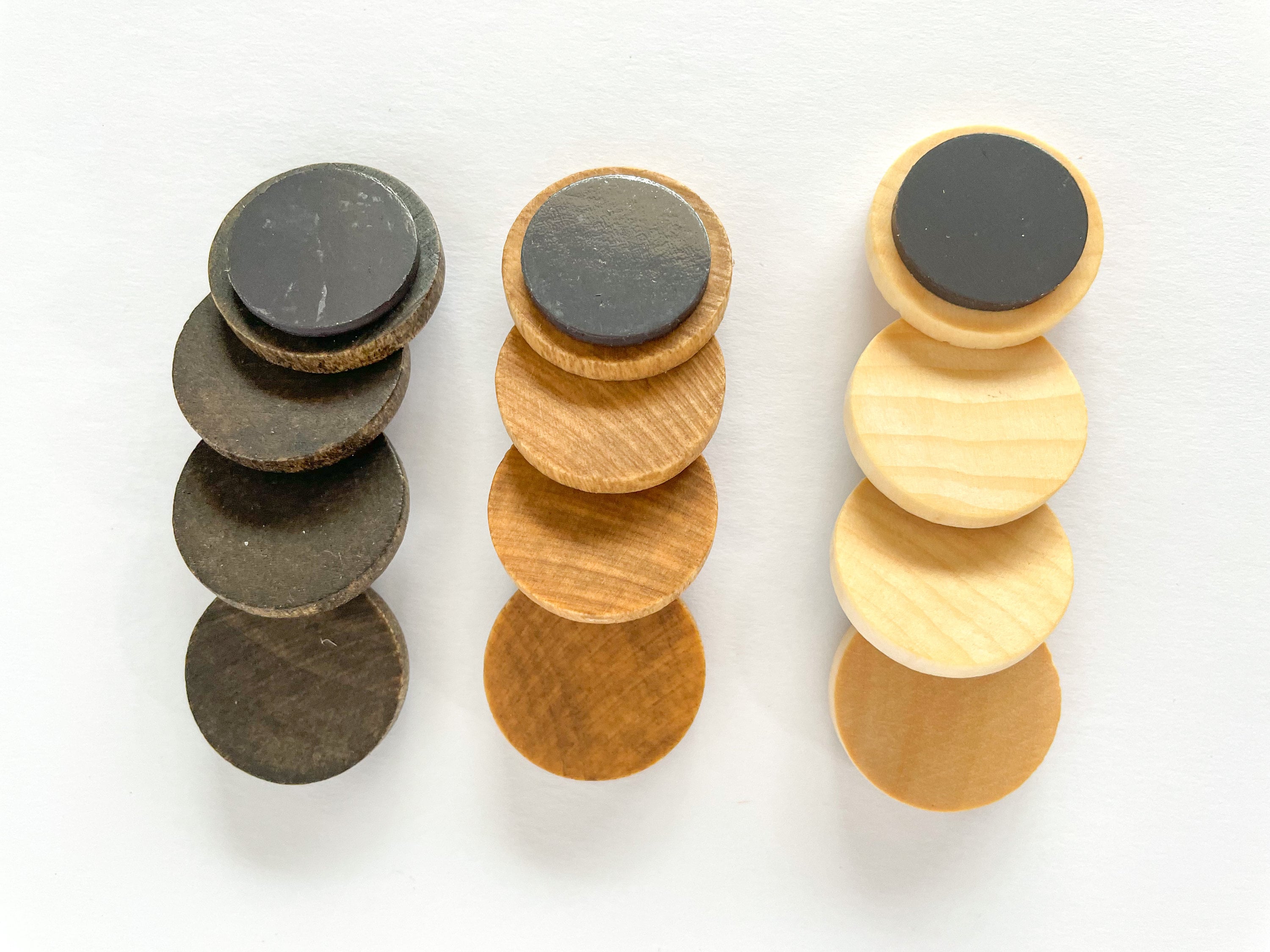 1 Inch (25.4mm) Round Wood Magnets; Natural and Eco-friendly Wooden ...
