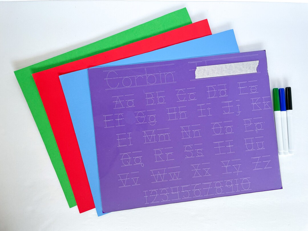 Customizable Alphabet Tracing Mat for Kids - Etsy