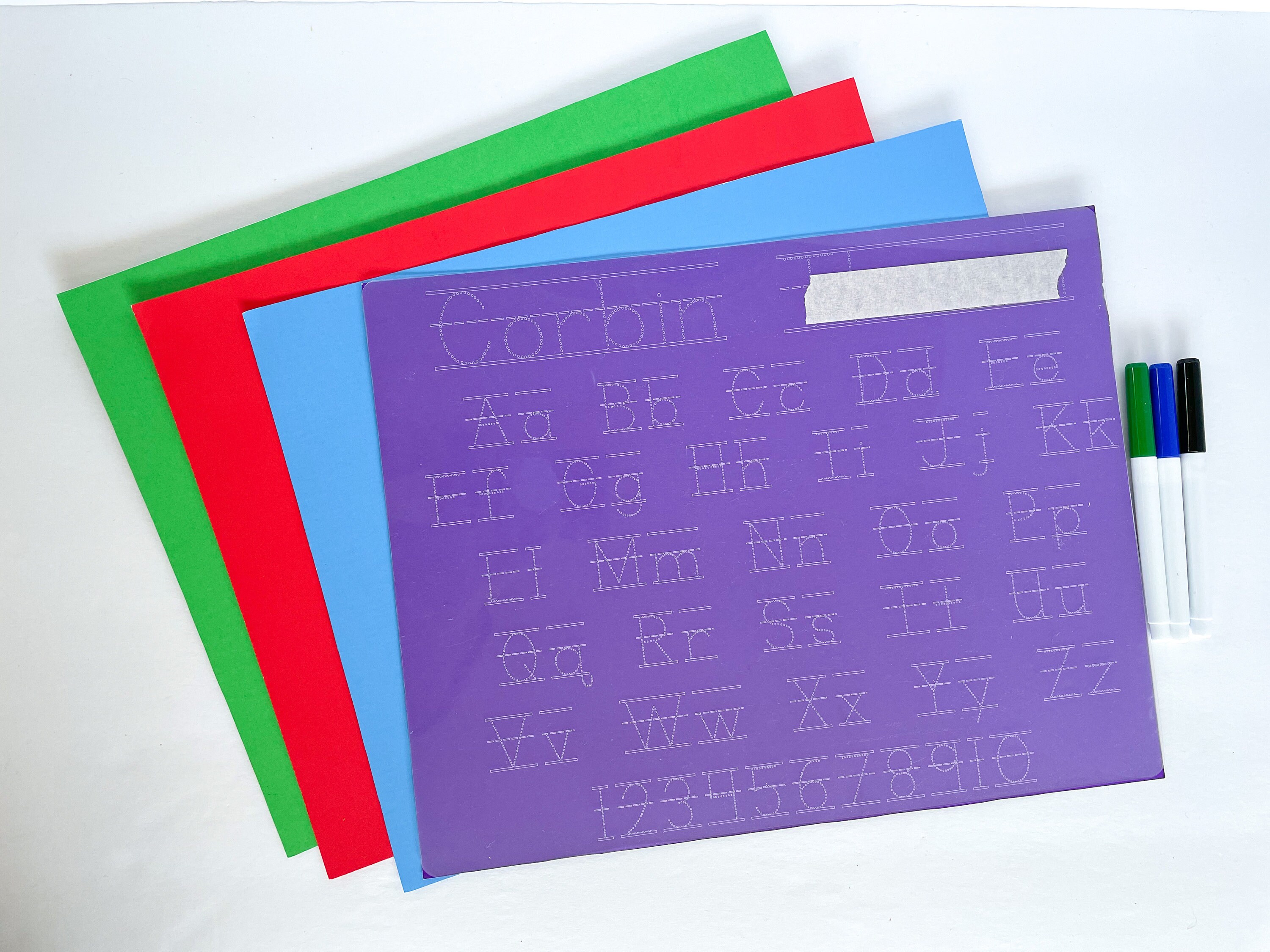 Customizable Alphabet Tracing Mat for Kids - Etsy
