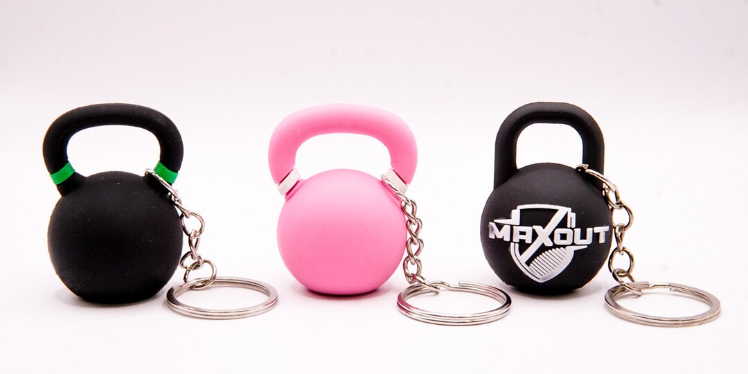 Custom Gym Key Rings / Key Chains Bespoke Logo Design / Colours Message ...