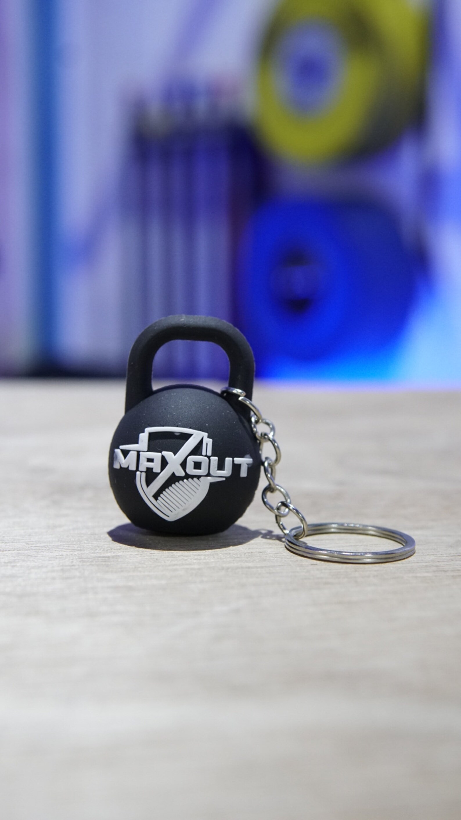 Custom Gym Key Rings / Key Chains Bespoke Logo Design / Colours Message ...