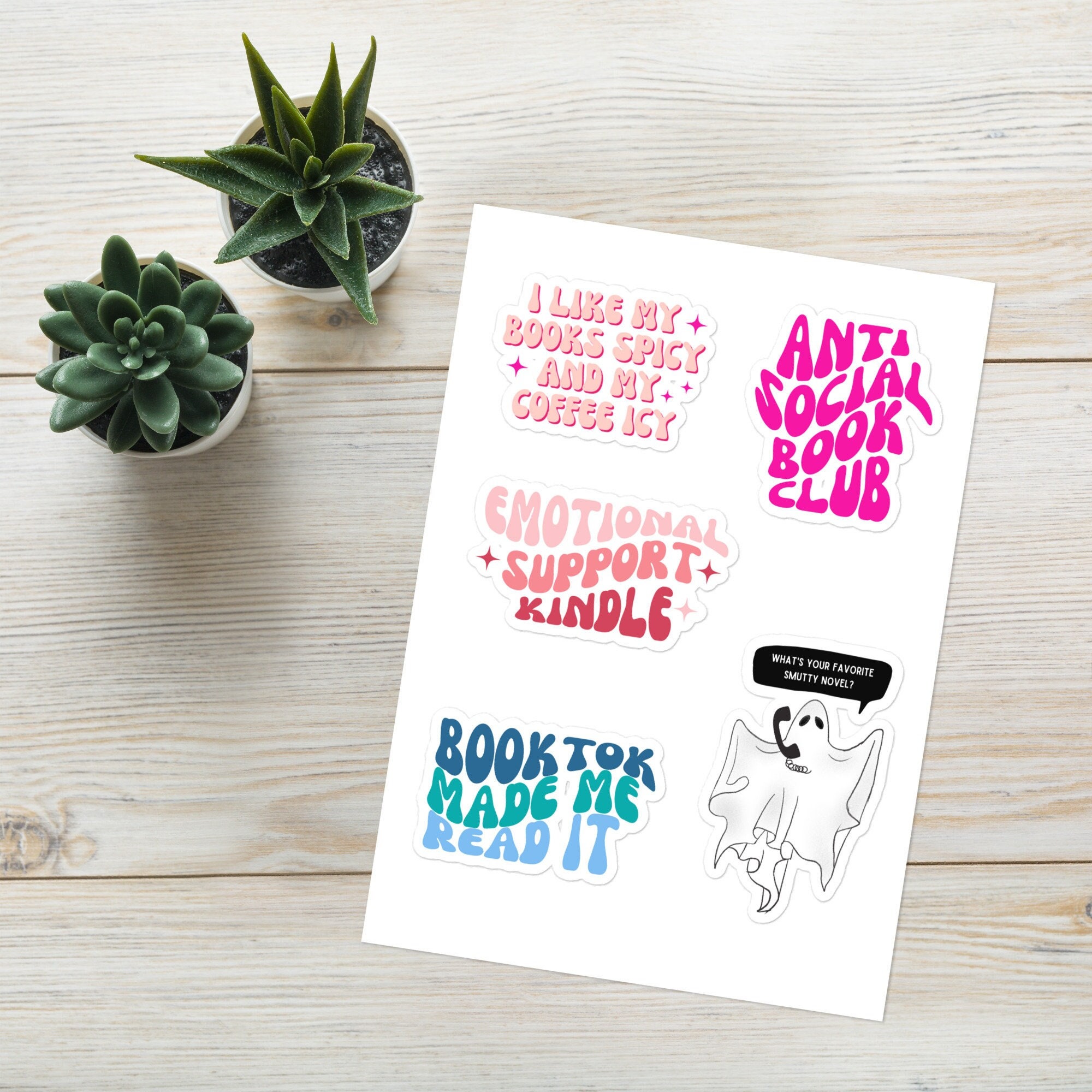 Booktok Sticker Sheet Booktok Stickers Fun Kindle Stickers - Etsy