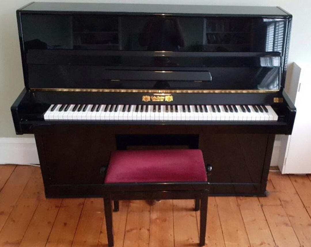 Beautiful Upright Perzina Piano in Black Finish. Model GP112 /118 - Etsy UK