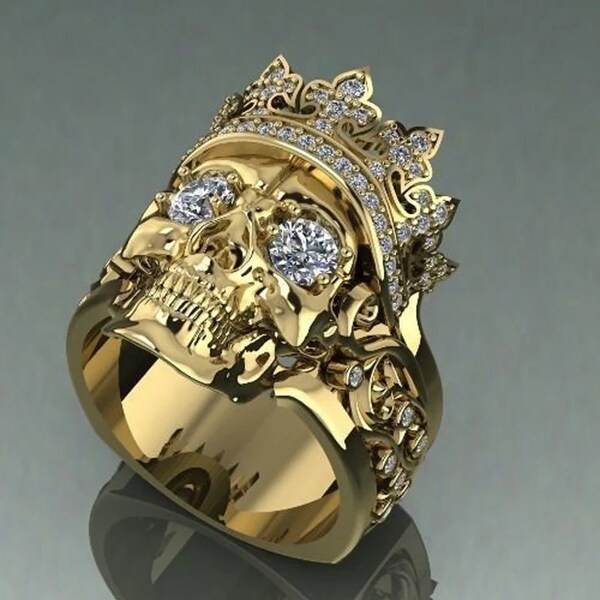Men Skull Ring - Etsy