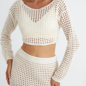 Beach Wear, Beach Dress, Festival Dress, Two Piece Outfit Set, Mesh Top ...