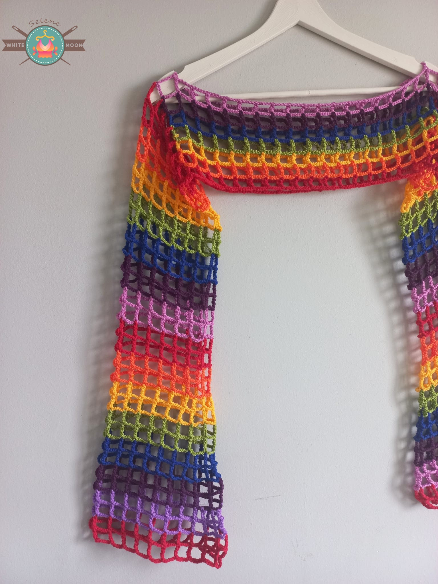 Y2k Crochet Pride Shrug Rainbow Hollow Out Fishnet Jumper - Etsy