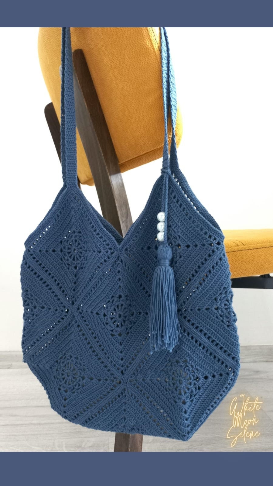 Crochet Shopper Tote Bag Boho Bag Market Bag Handbag - Etsy