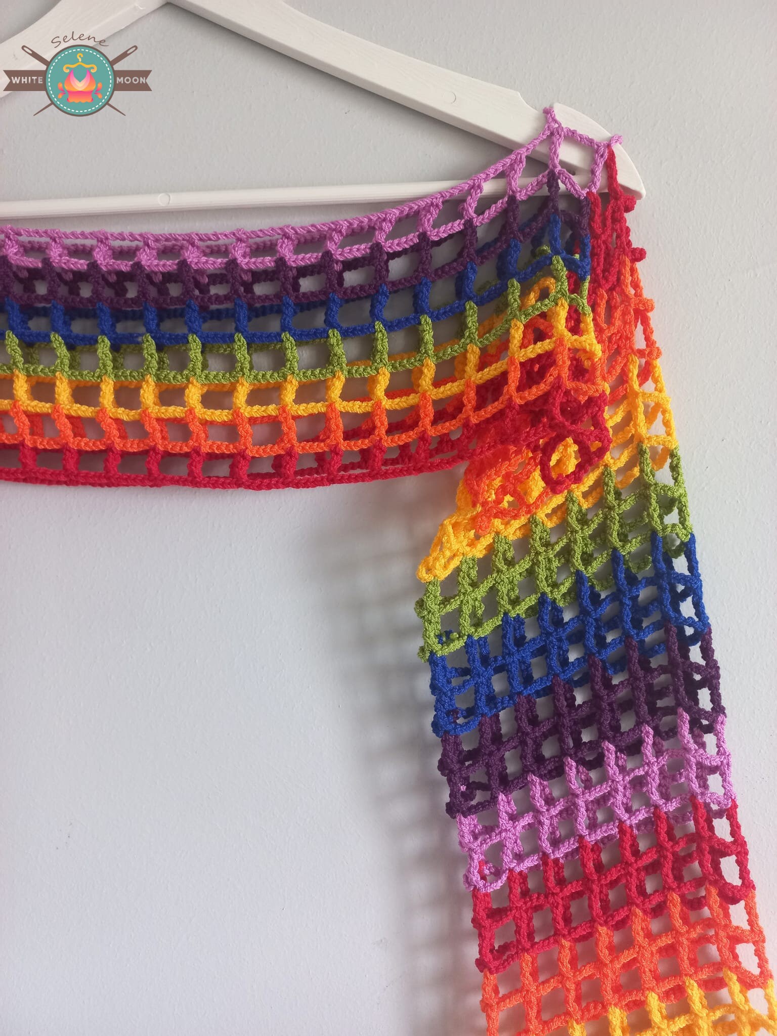 Y2k Crochet Pride Shrug Rainbow Hollow Out Fishnet Jumper - Etsy