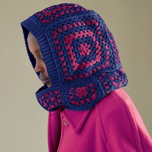 Crochet Balaclava, Colorful Balaclava, Purple Balaclava, Handknit ...