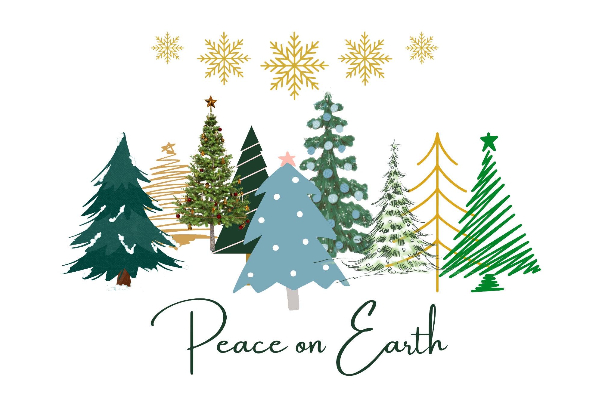 Peace On Earth Christmas Card