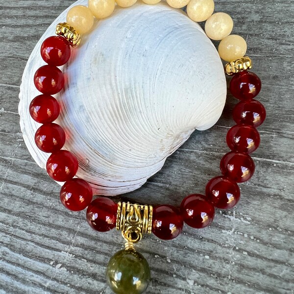 Red Jade Bracelet - Etsy