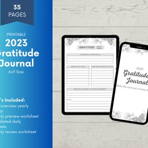 2023 Printable Gratitude Journal Gratitude Planner - Etsy