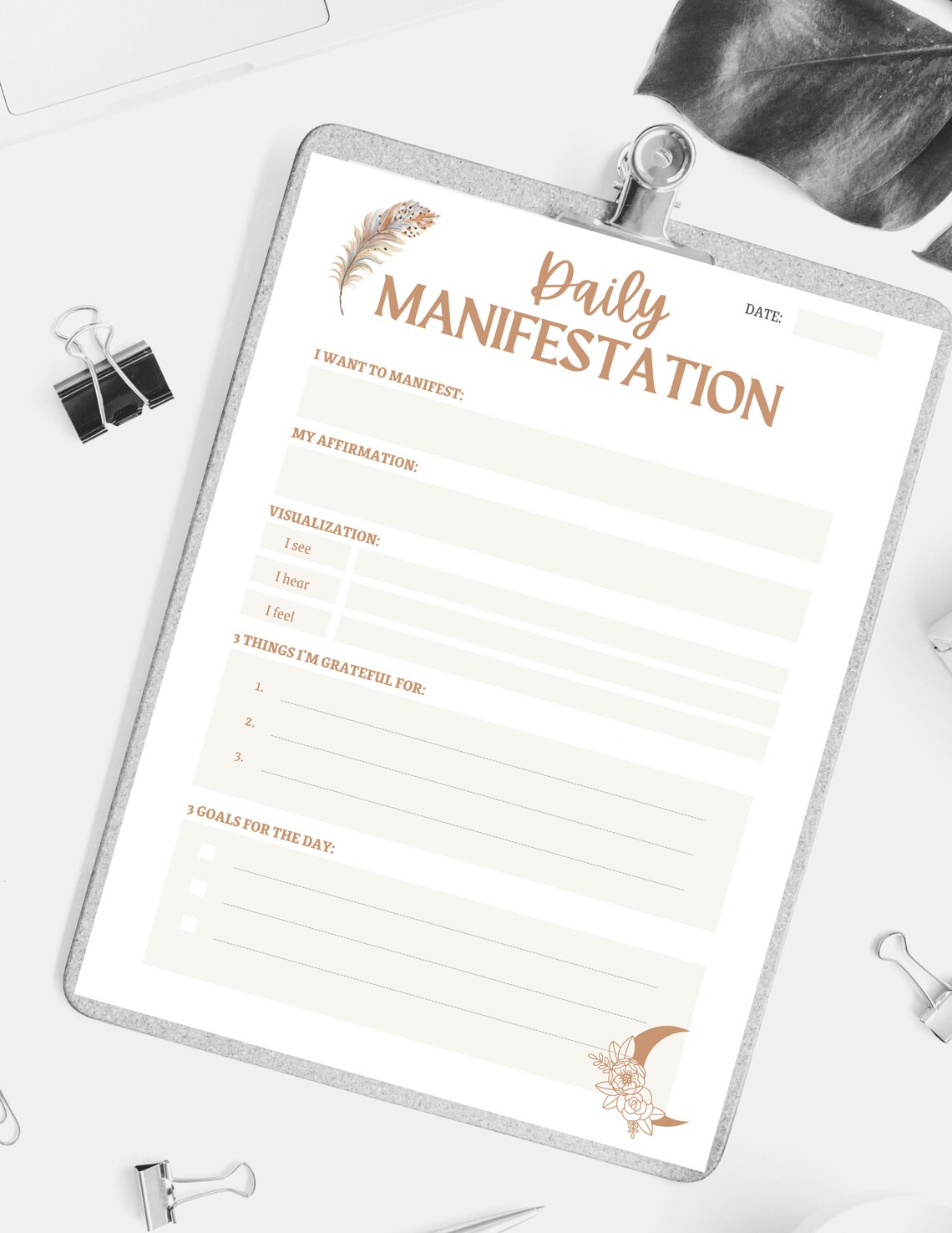 Daily Manifestation Journal | Printable Manifesting Journal ...