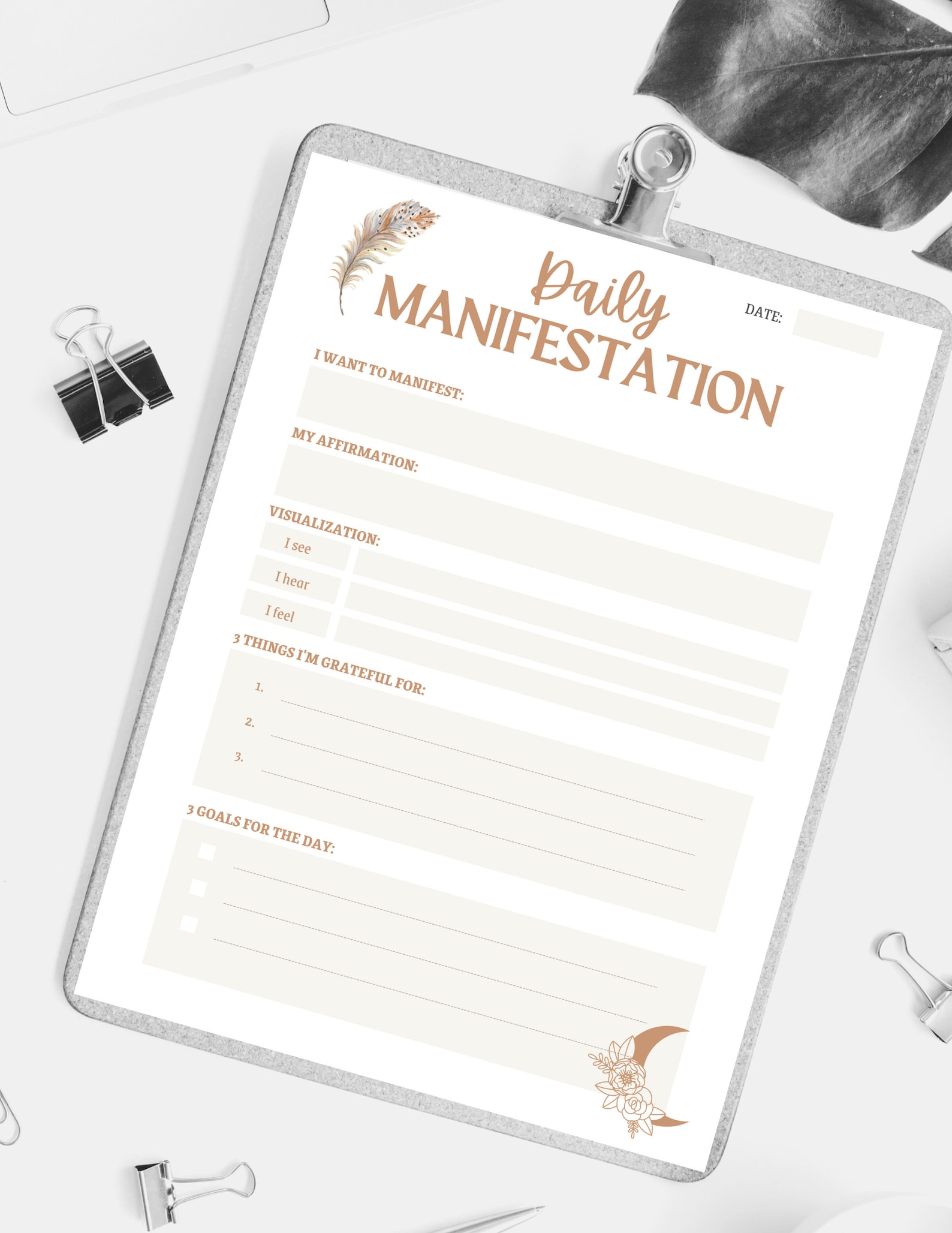 Daily Manifestation Journal | Printable Manifesting Journal ...