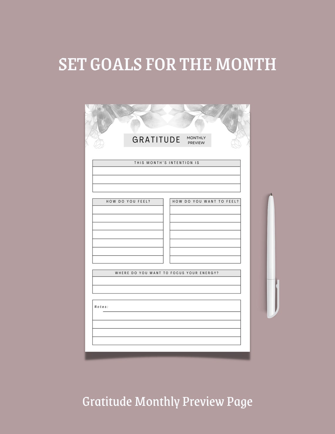 2023 Printable Gratitude Journal Gratitude Planner - Etsy