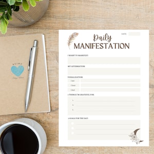Daily Manifestation Journal | Printable Manifesting Journal ...