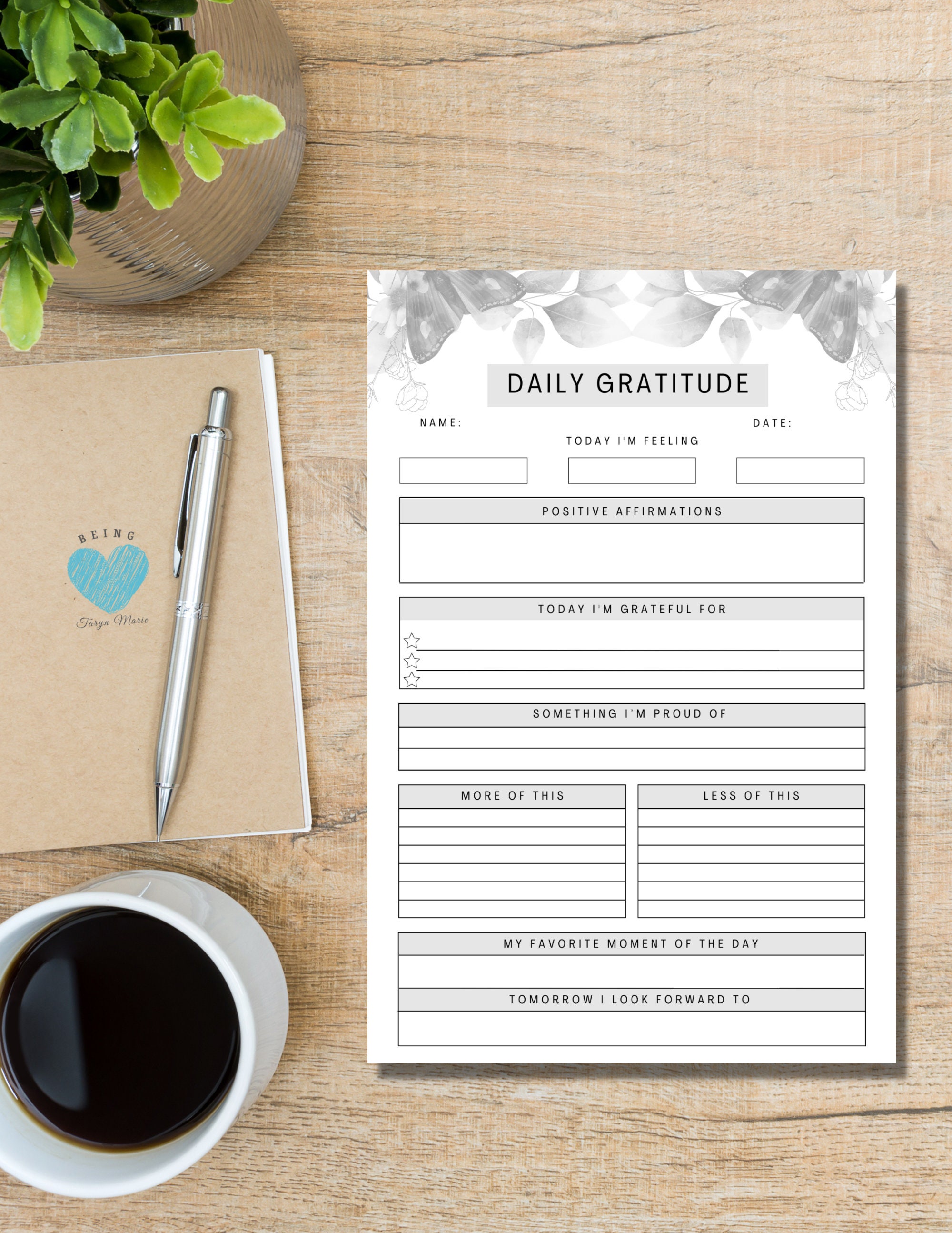 2023 Printable Gratitude Journal Gratitude Planner - Etsy