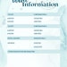 Travel Information Sheets | Printable Travel Info Trackers | Travel ...