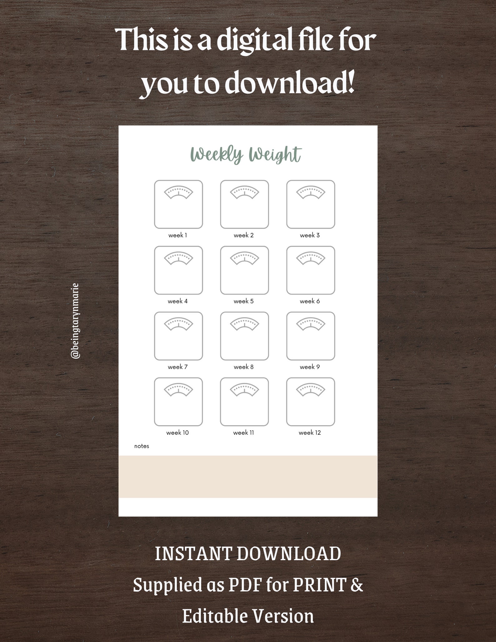 Weight Loss Tracker Weight Loss Journal Fitness Planner - Etsy