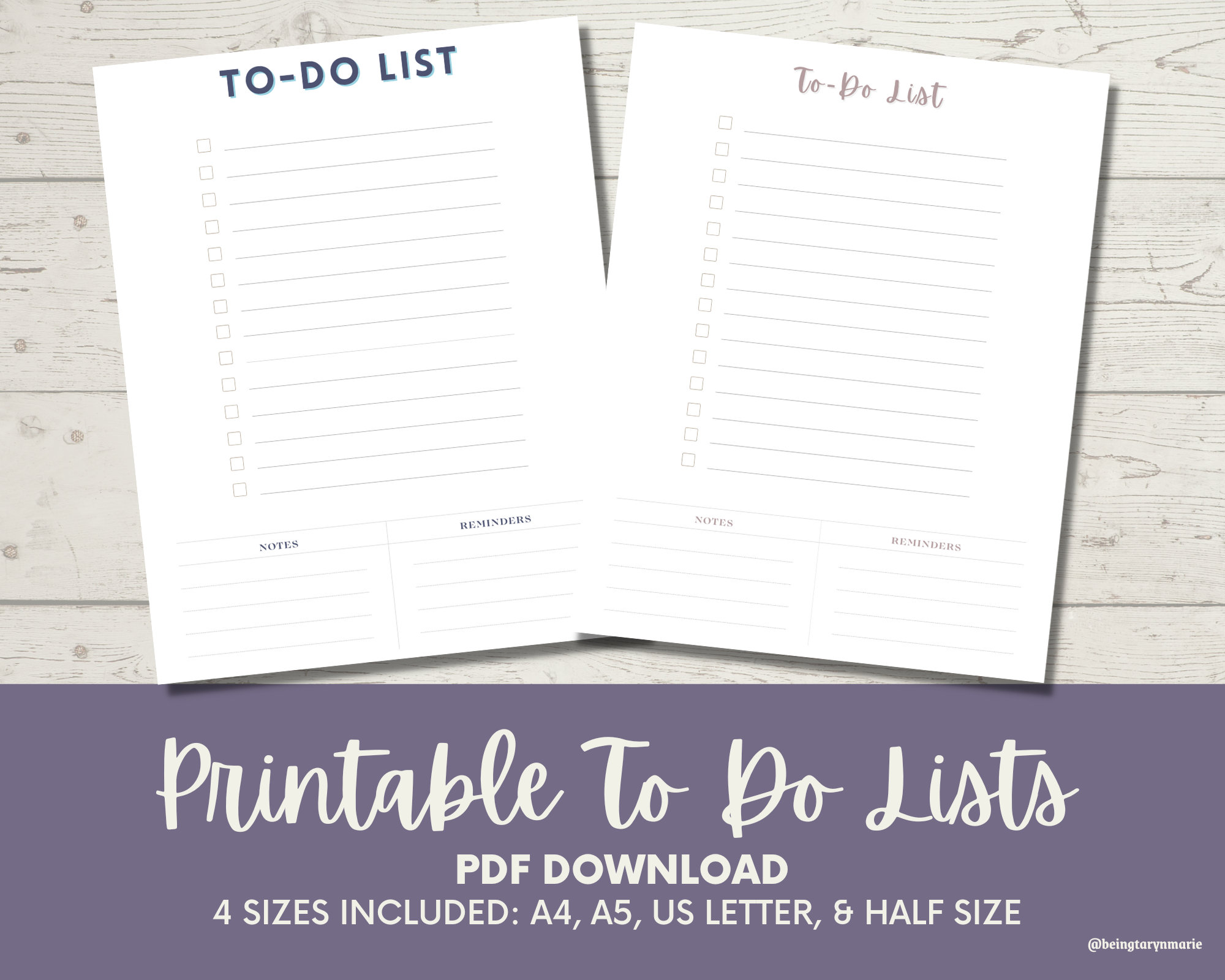 Printable TO DO Lists to Do List Printable PDF Download Task List ...