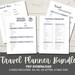 Travel Information Sheets Printable Travel Info Trackers Travel Planner ...