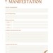 Daily Manifestation Journal | Printable Manifesting Journal ...