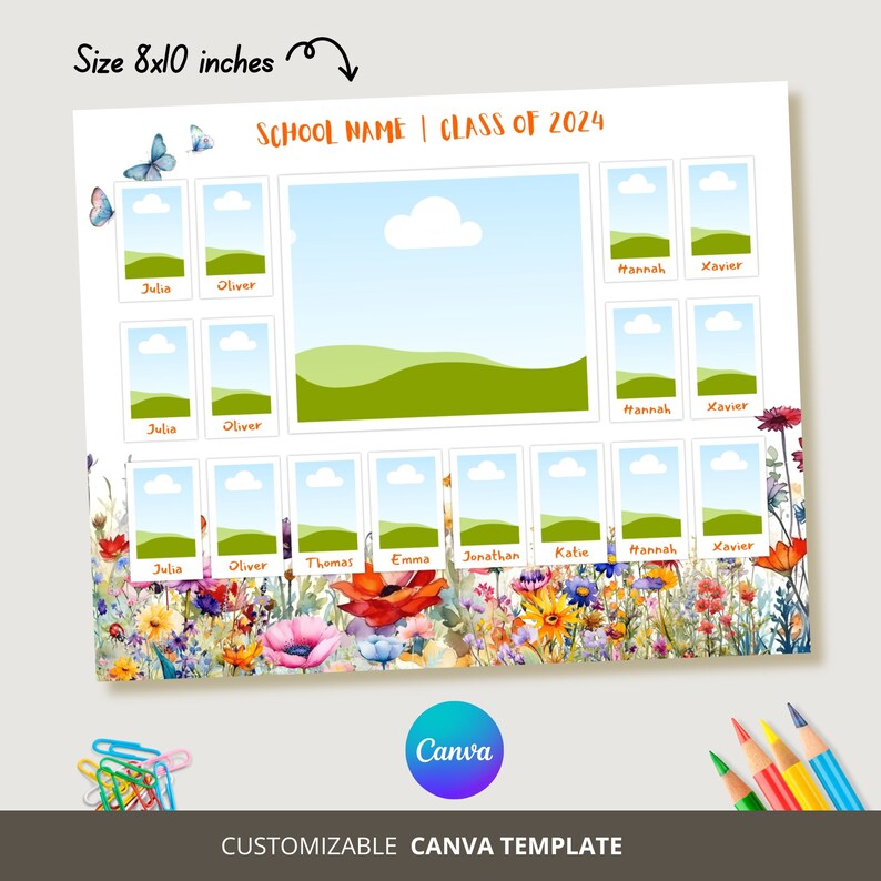 Preschool Class Composite Template CANVA Photo Collage Class Composite ...