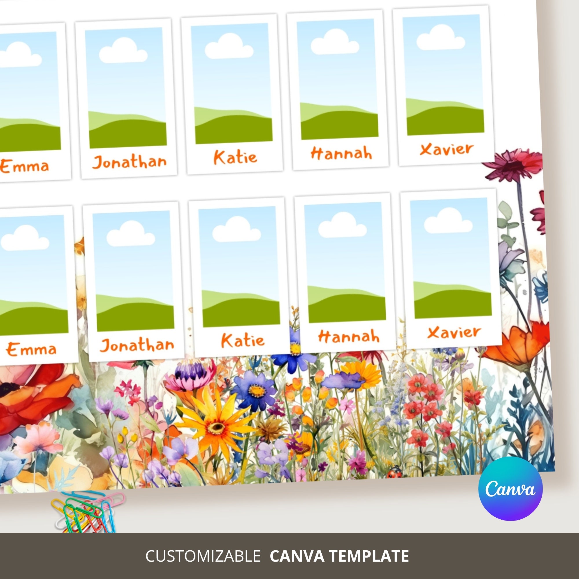 Preschool Class Composite Template CANVA Photo Collage Class Composite ...