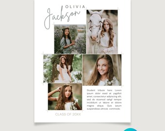 Elementary School Yearbook Ad Template: Full Page Graduation Tribute ...