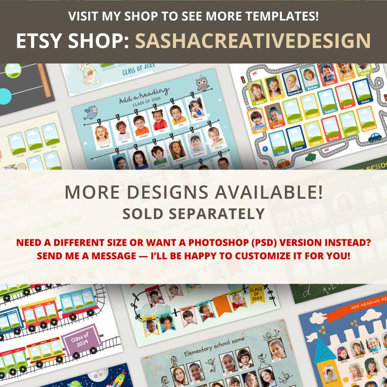 School Class Photo Collage Template: Canva Class Composite (digital ...