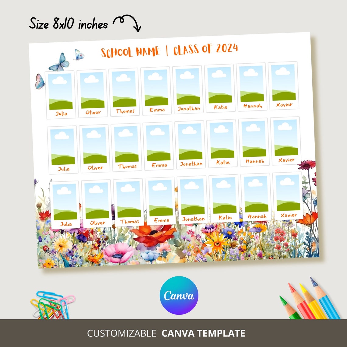 Preschool Class Composite Template CANVA Photo Collage Class Composite ...