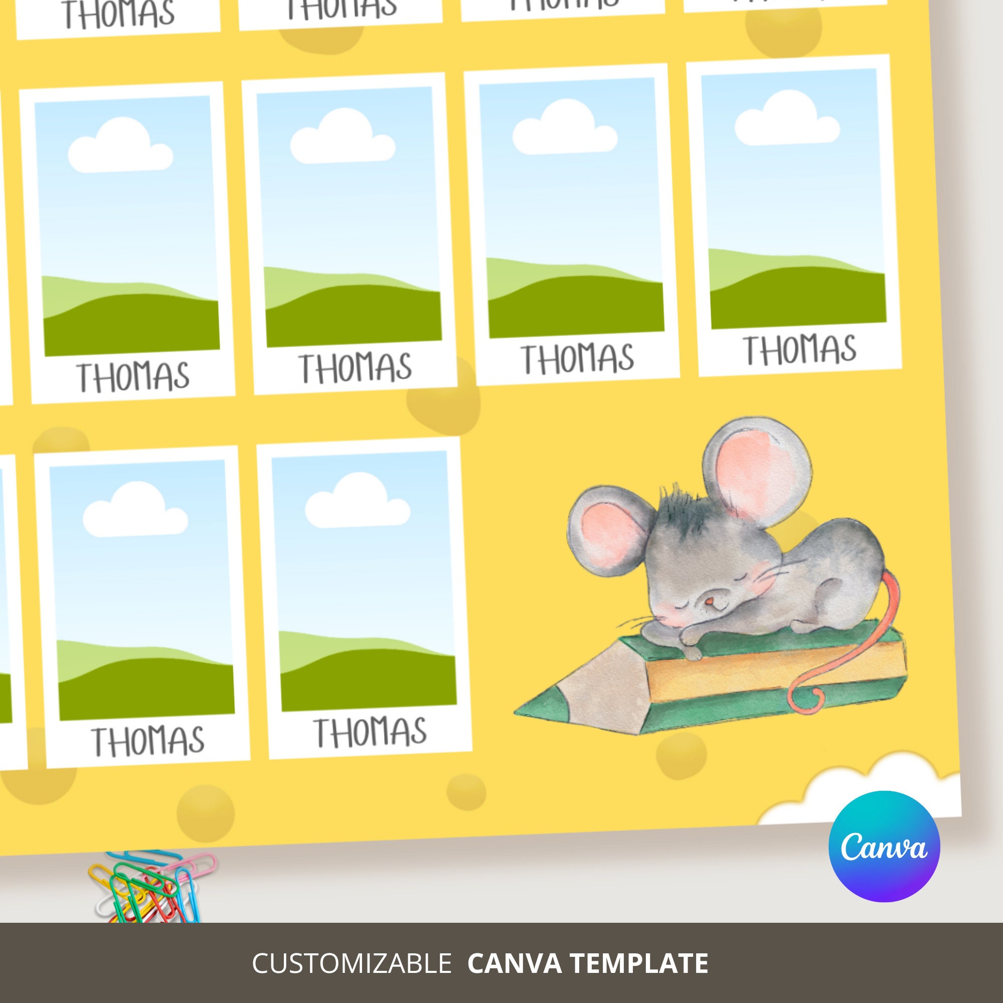 Preschool Class Composite Template CANVA Photo Collage Class Composite ...