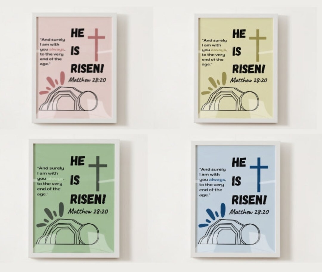 Multi-color Christian Bible Verse Wall Art 18'' X 24'' DIGITAL Poster ...