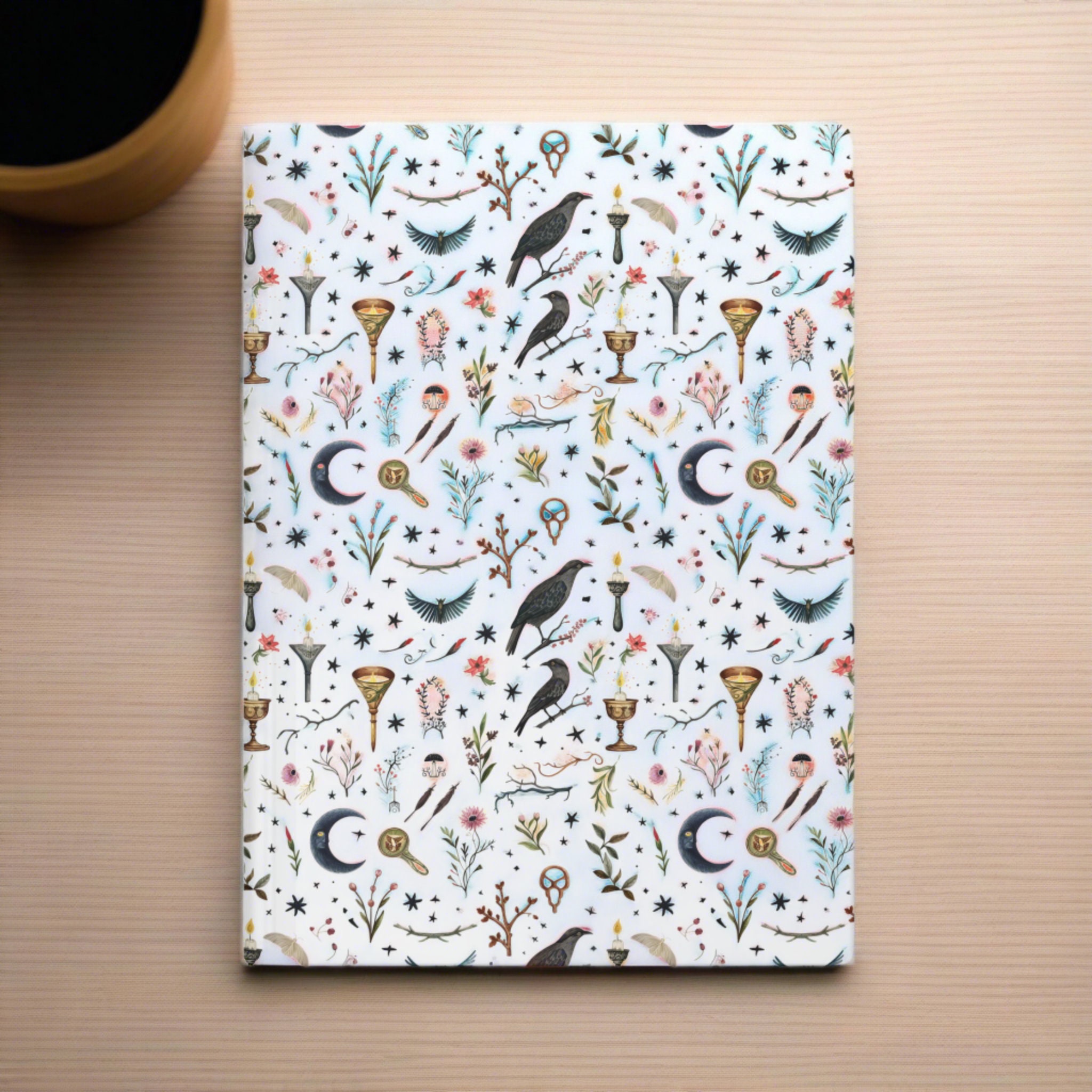 Mystical Witchy Journal: Hardcover Manifesting Diary, Witchcraft Symbol ...