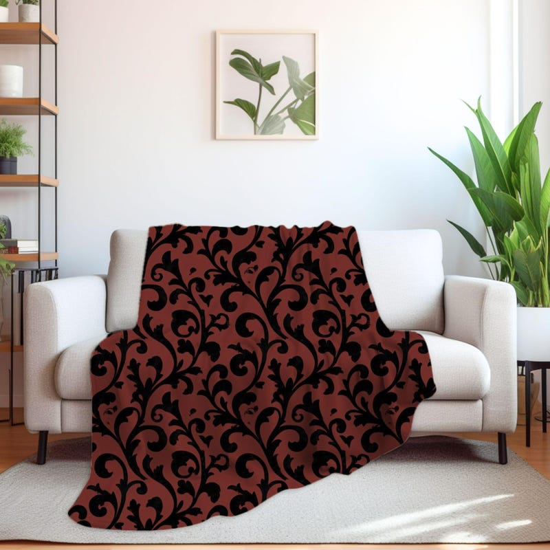 Red Throw Blanket - Etsy